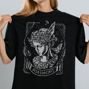 Disassociate Black T-shirt, Mental Health Matters, De-stigmatize Shirt ...