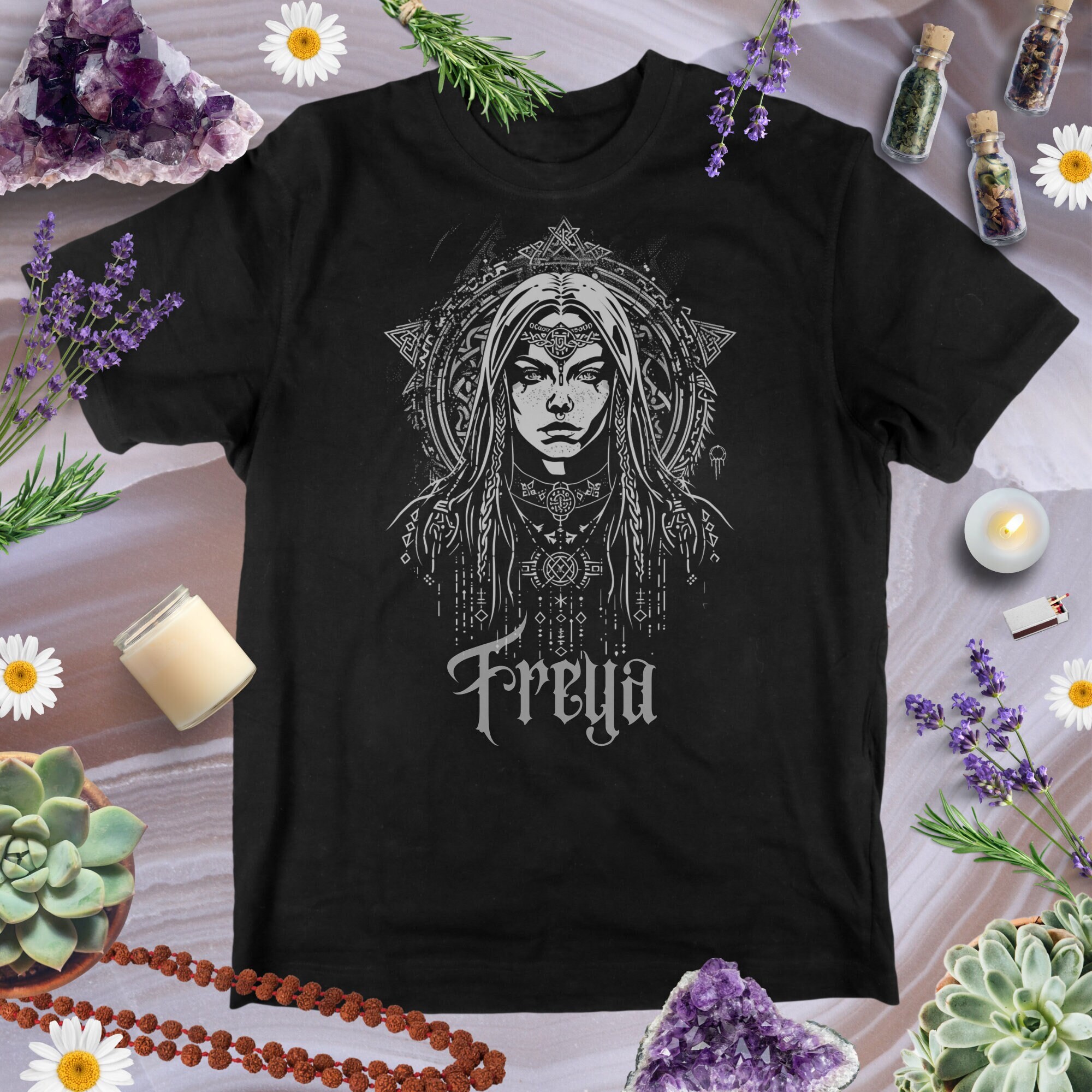 Pagan Norse Mythology Viking Goddess Freya Shirt, Freyja Witch Gift ...