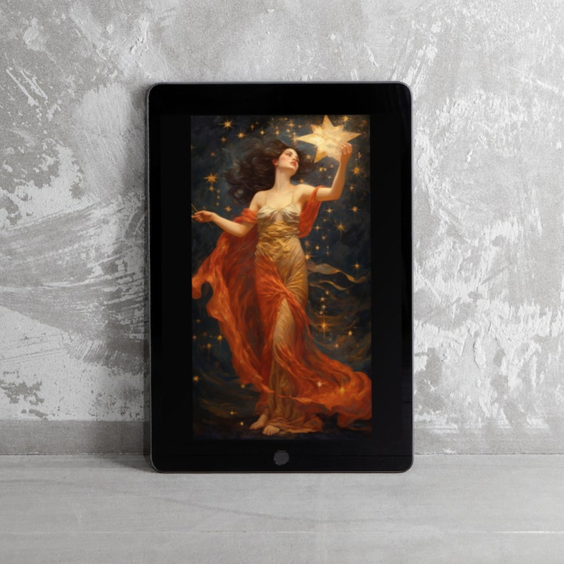Goddess Asteria 9x16 Background Ai Art PNG Digital Download - Etsy