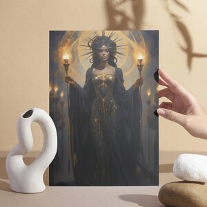 Triple Moon Goddess Hekate Printable AI Art for Alter, Greek Goddess of ...