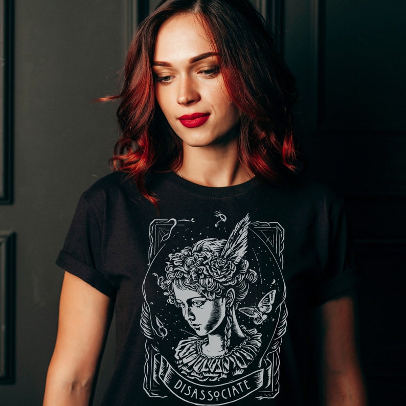 Disassociate Black T-shirt, Mental Health Matters, De-stigmatize Shirt ...