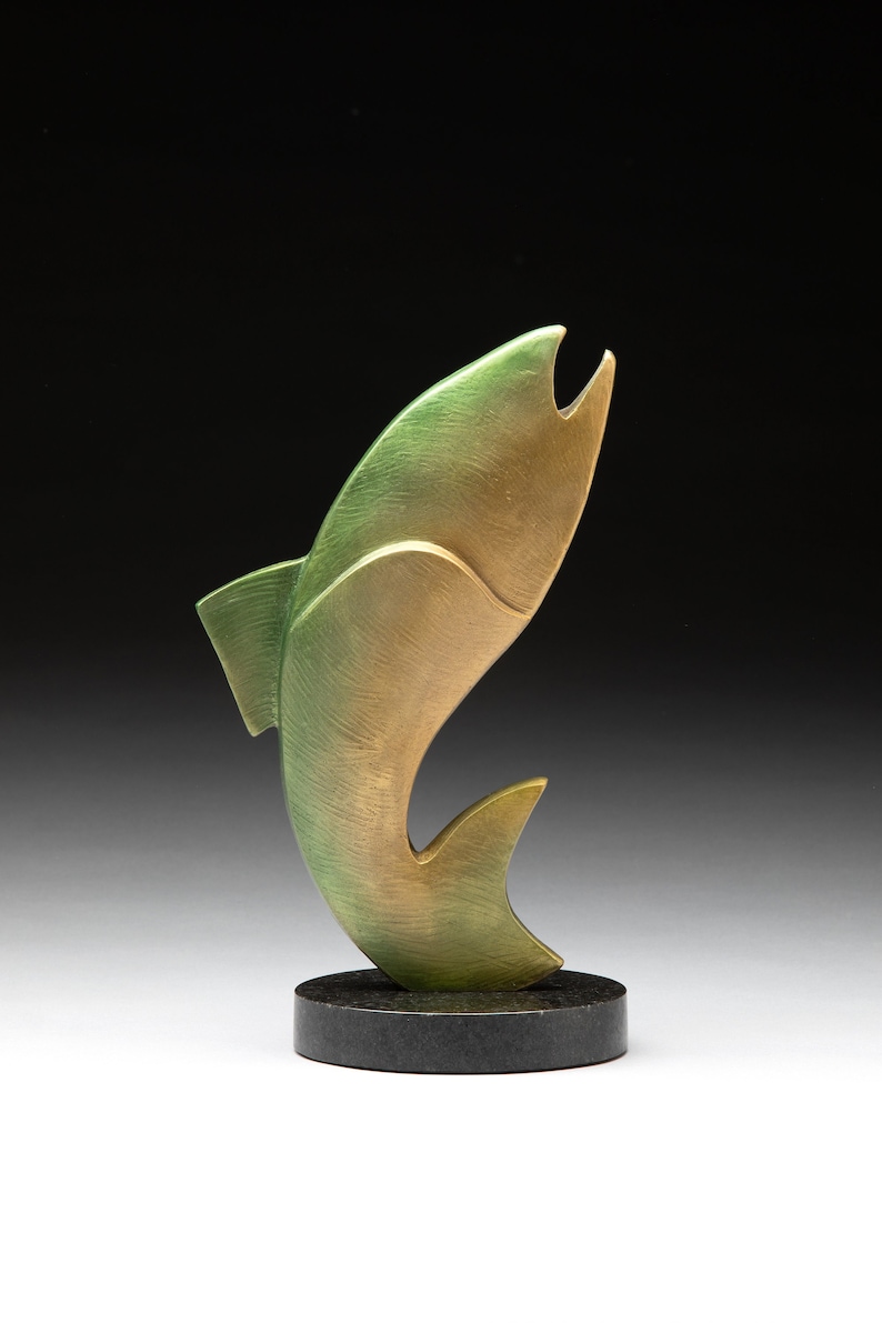 Colorado Gold Bronze Trout Sculpture - Etsy