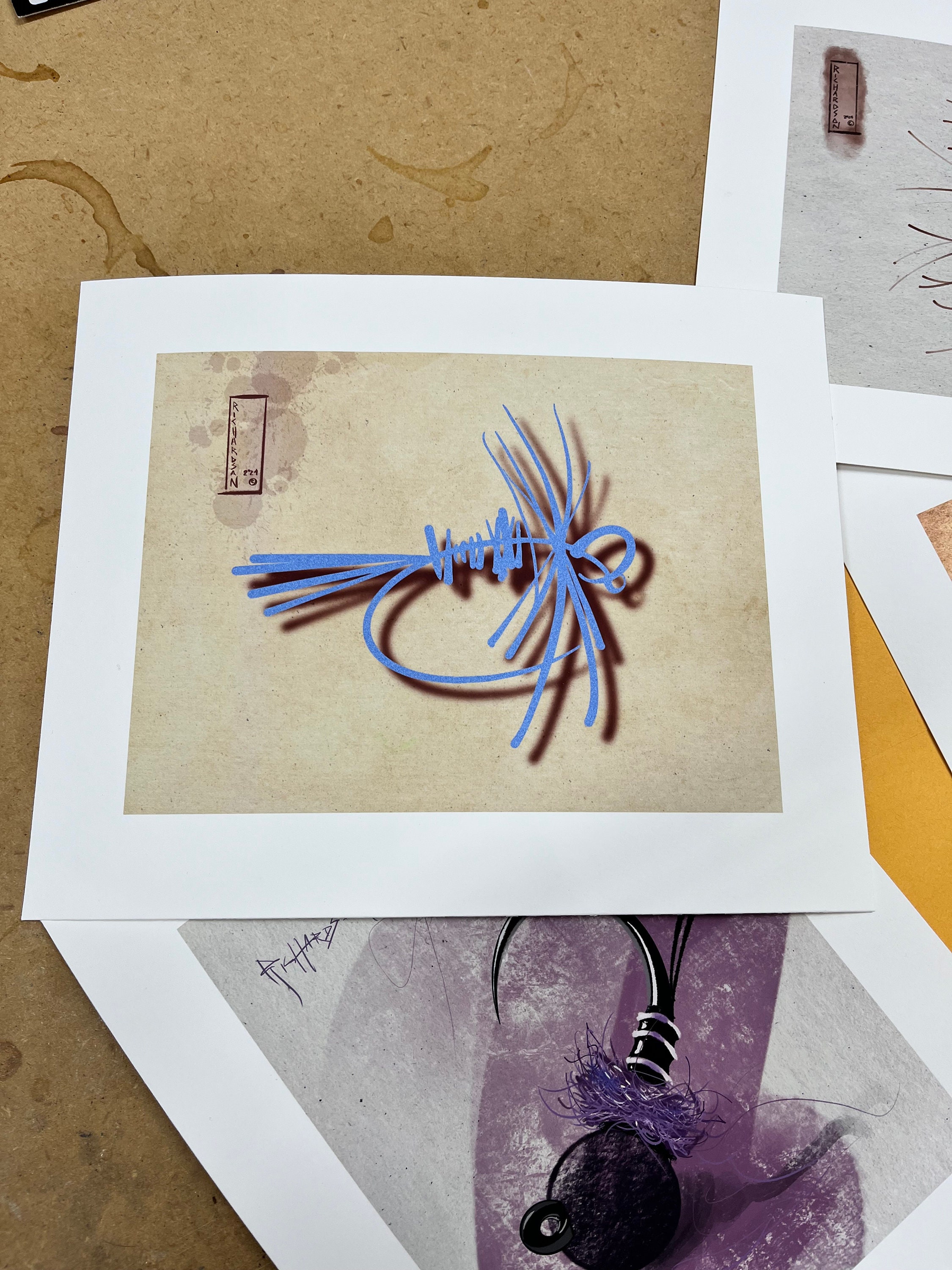 Abstract Royal Wulff Fly Fishing Print - Etsy