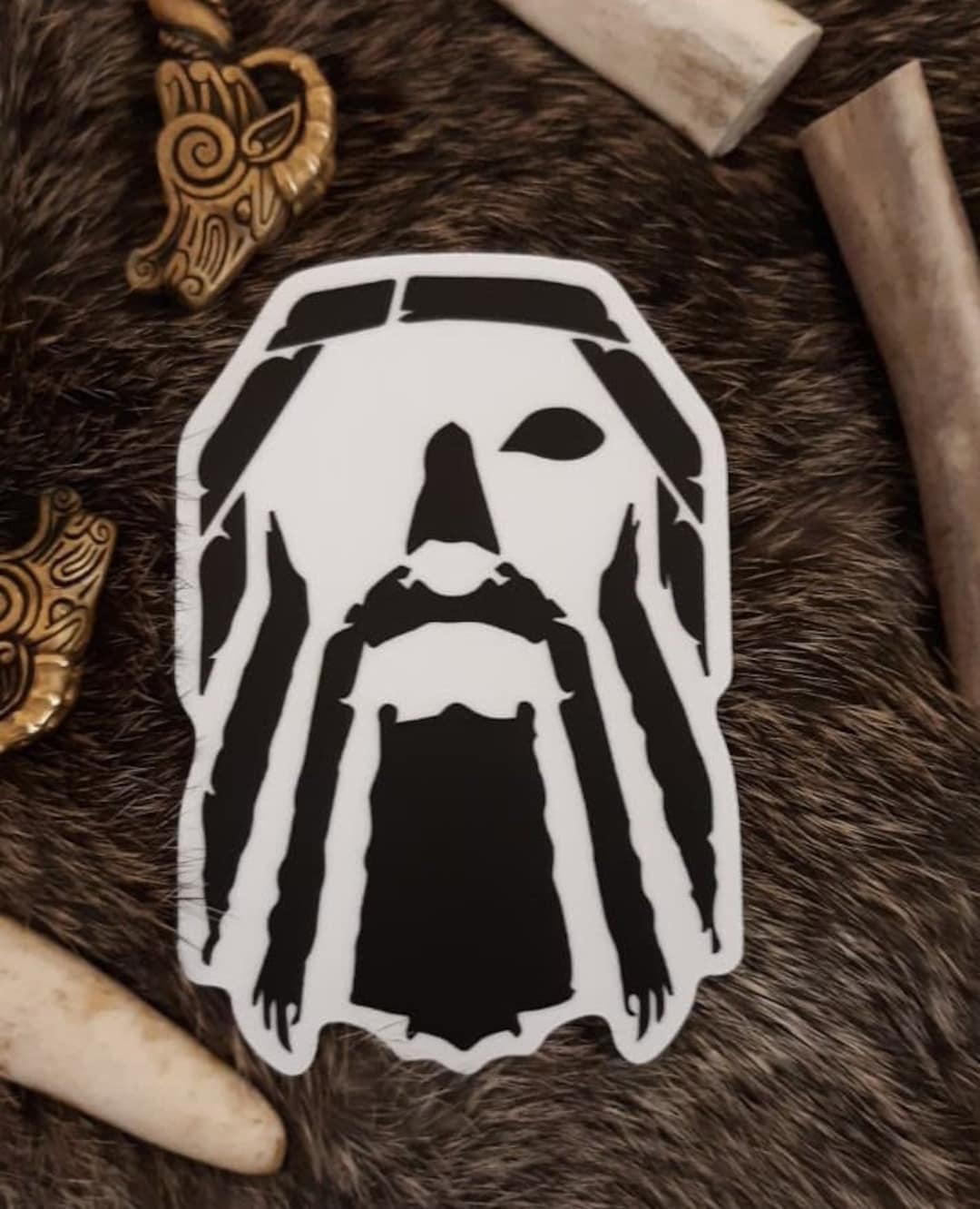 Odin Kiss-cut 3x2 Sticker Odin Sticker, Odin Decal, Yggdrasil, Norse ...