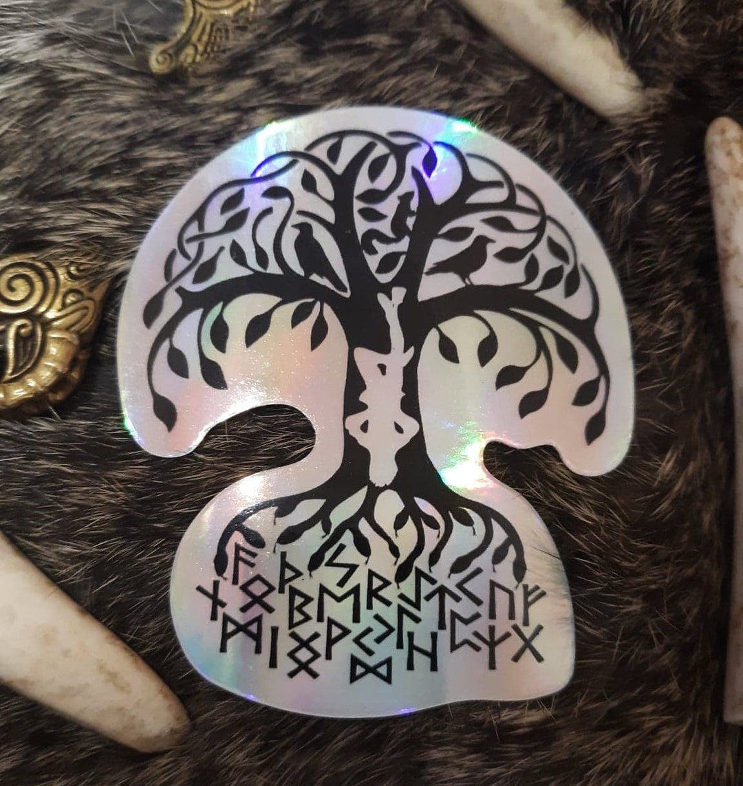Hanged Odin 2.3x2.7 Holographic Sticker Yggdrasil - Etsy
