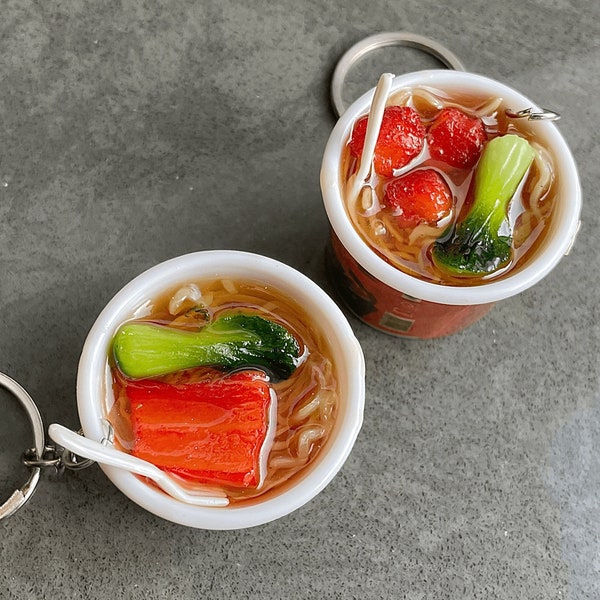 Noodle Keychain - Etsy