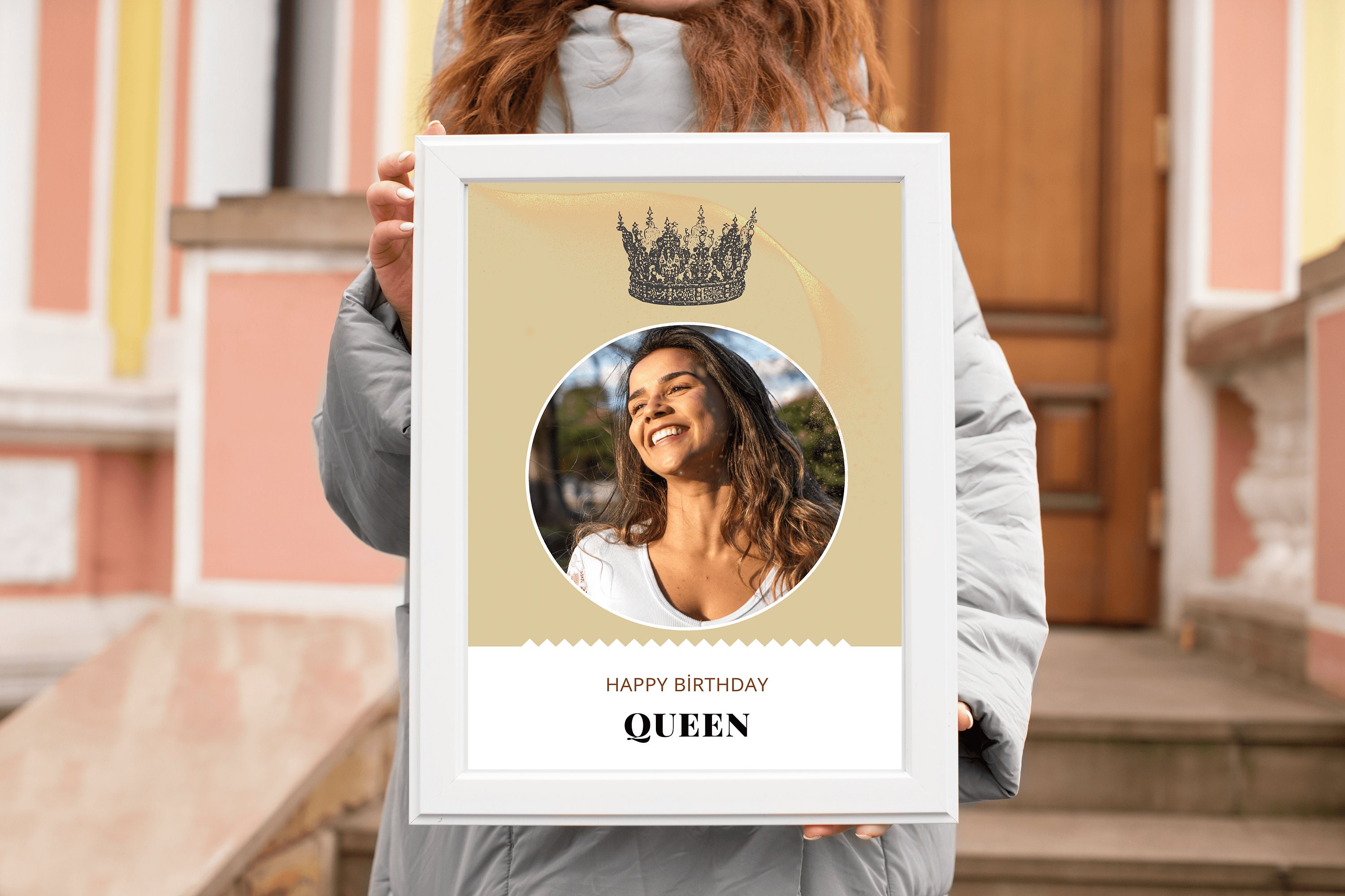 Happy Birthday Queen, Printable Wall Art , Personalized Gifts, Family ...