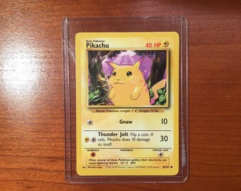 1999 Pikachu Card - Etsy