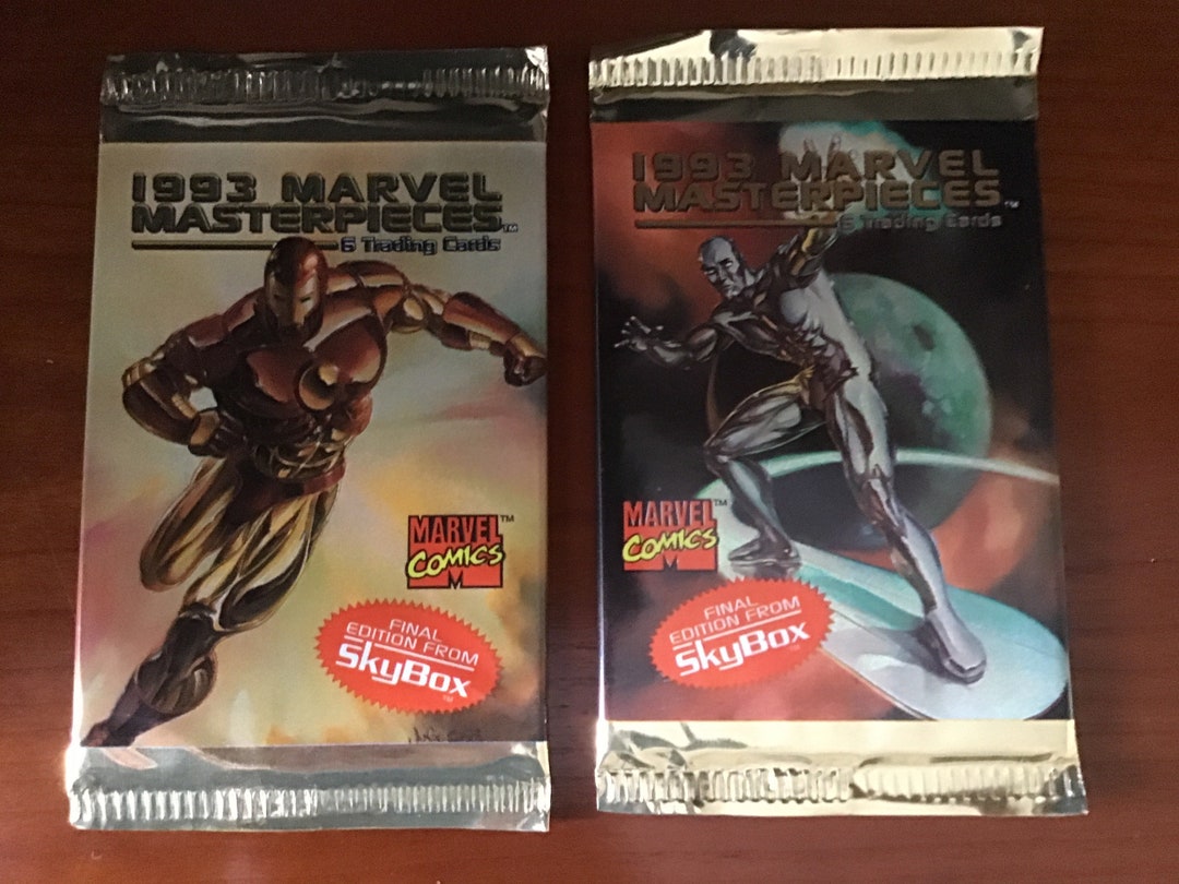 Marvel Masterpieces Trading Cards (1993) 4 Packs - Etsy
