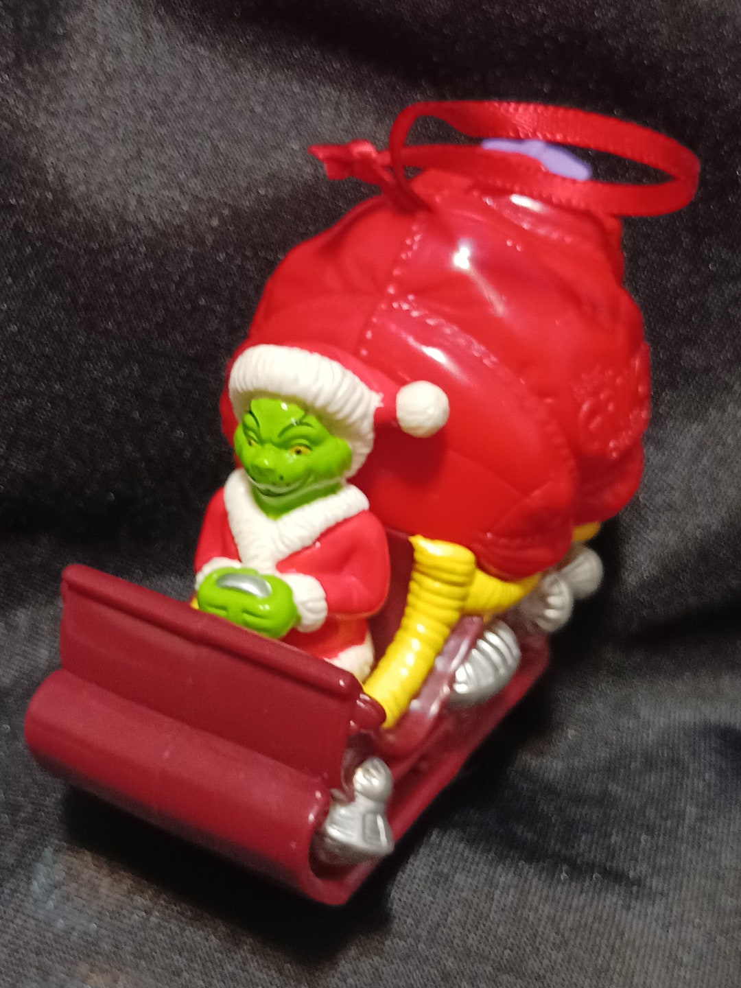 Vintage Dr. Seuss "grinch Stealing Santa's Sled" Christmas Holiday ...