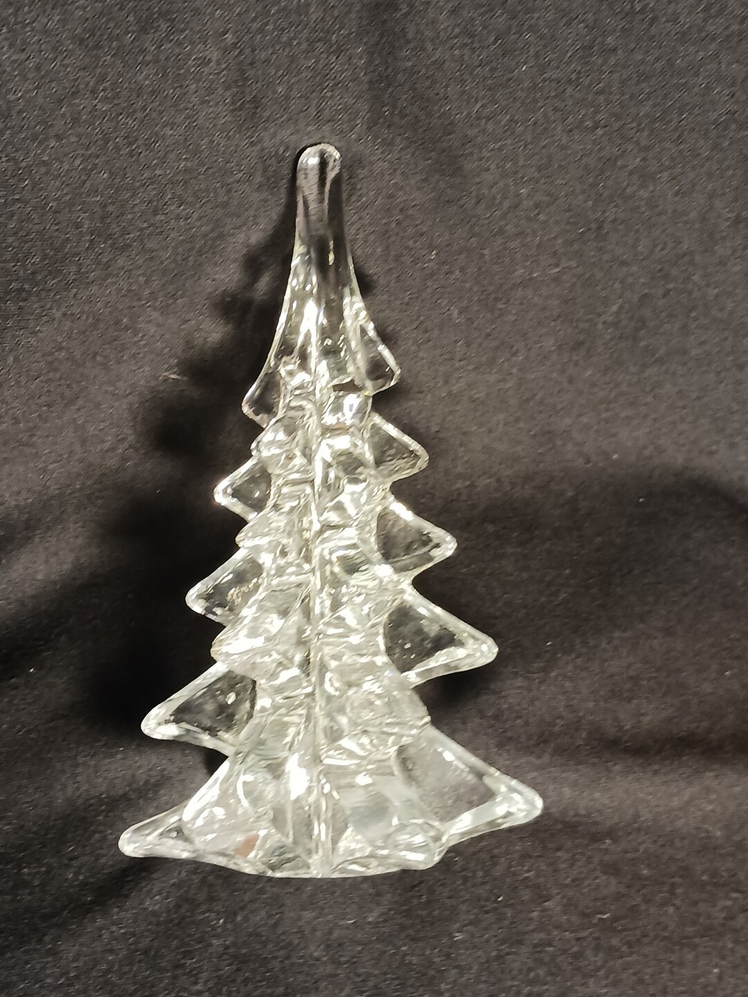 Vintage 6" Art Glass Holiday Christmas Pine Tree Figurine - Etsy
