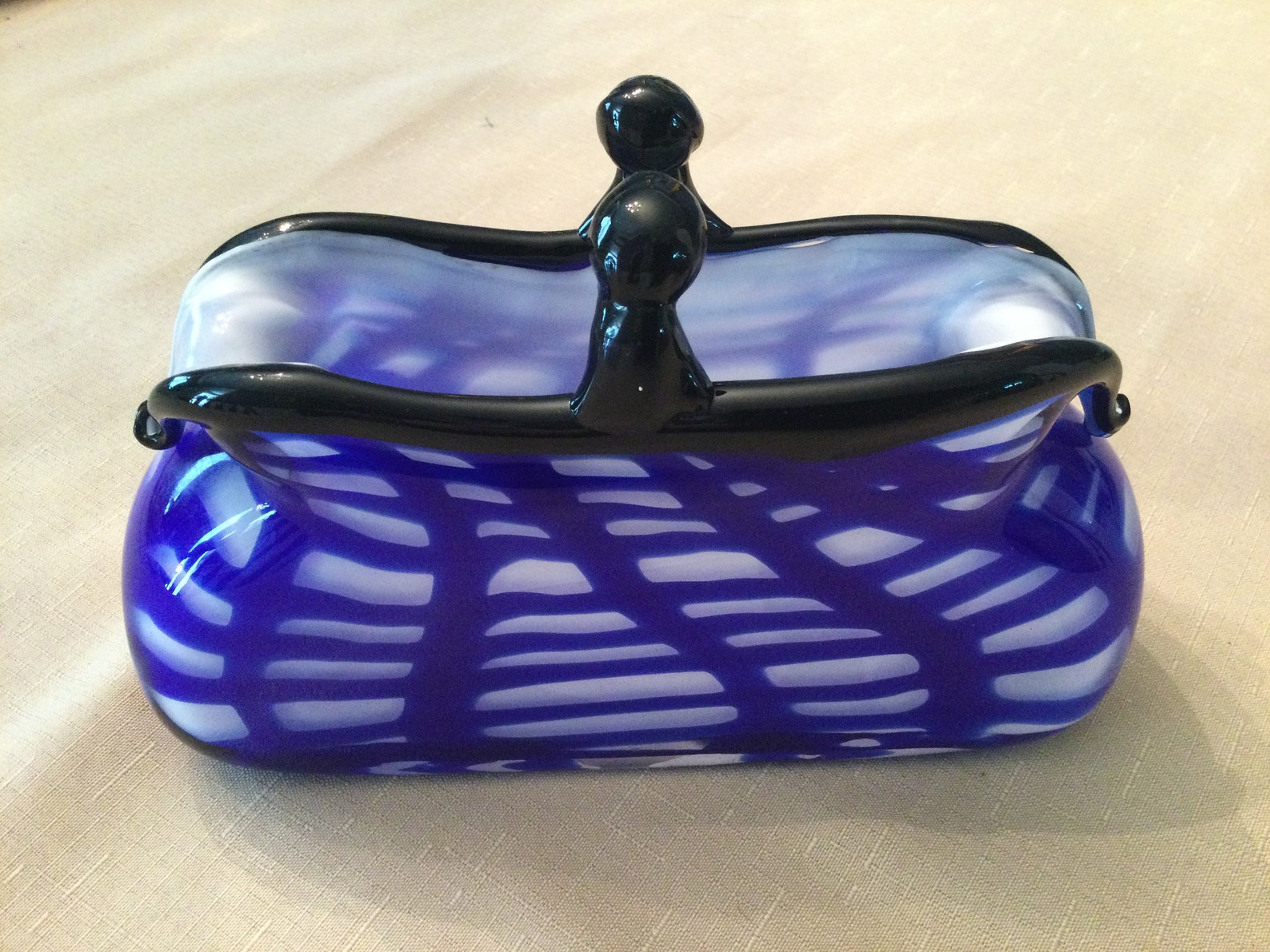 Vintage Cobalt Blue Hand Blown Glass Strapless Purse Vase | Etsy Vintage Cobalt Blue Hand Blown Glass Strapless Purse Vase | Etsy