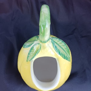 Vintage ANCORA Italian Pottery Lemon Shaped Ceramic Lemonade Pitcher ...