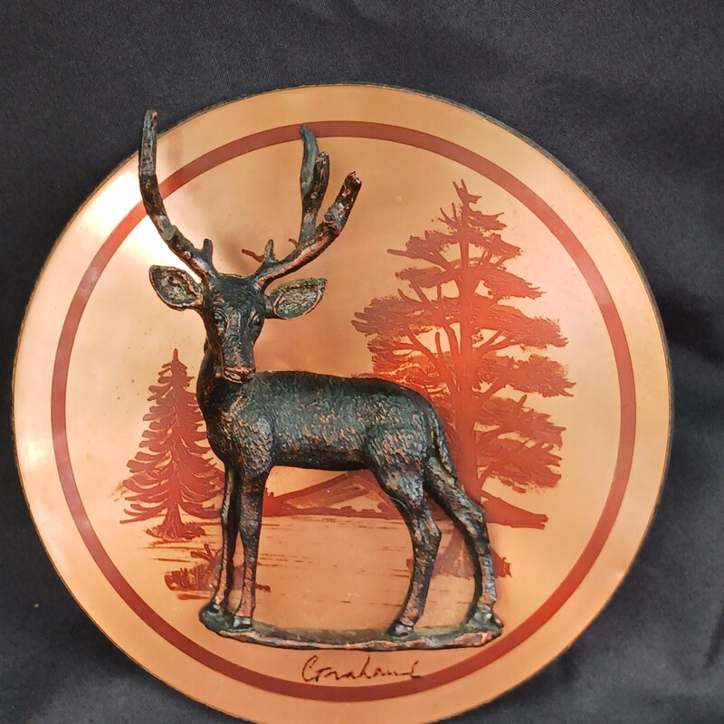 Copper Deer Scene - Etsy
