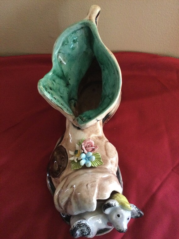 Indoor Planters Home Décor Home & Living Vintage Capodimonte Old Boot ...