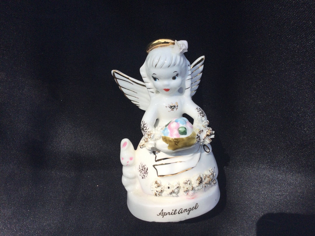Vintage Napcoware "april Birthday / Easter Angel" Spaghetti Trim ...