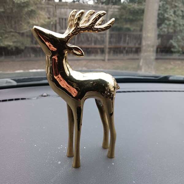 Brass Reindeer - Etsy