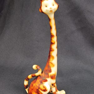 Vintage 7" Anthropormorphic Long Neck Tabby Cat Figurine - Etsy
