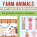 Farm Animal Bookmarks - Printable Bookmarks - Bookmarks for Kids - Cute ...