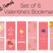 Valentine's Day Bookmarks With Fruit Puns | Set of 6 | Digital Download ...