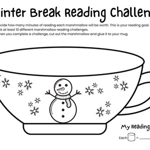 Winter Break Reading Challenge for Kids - Digital Download - Etsy