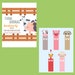 Farm Animal Bookmarks - Printable Bookmarks - Bookmarks for Kids - Cute ...