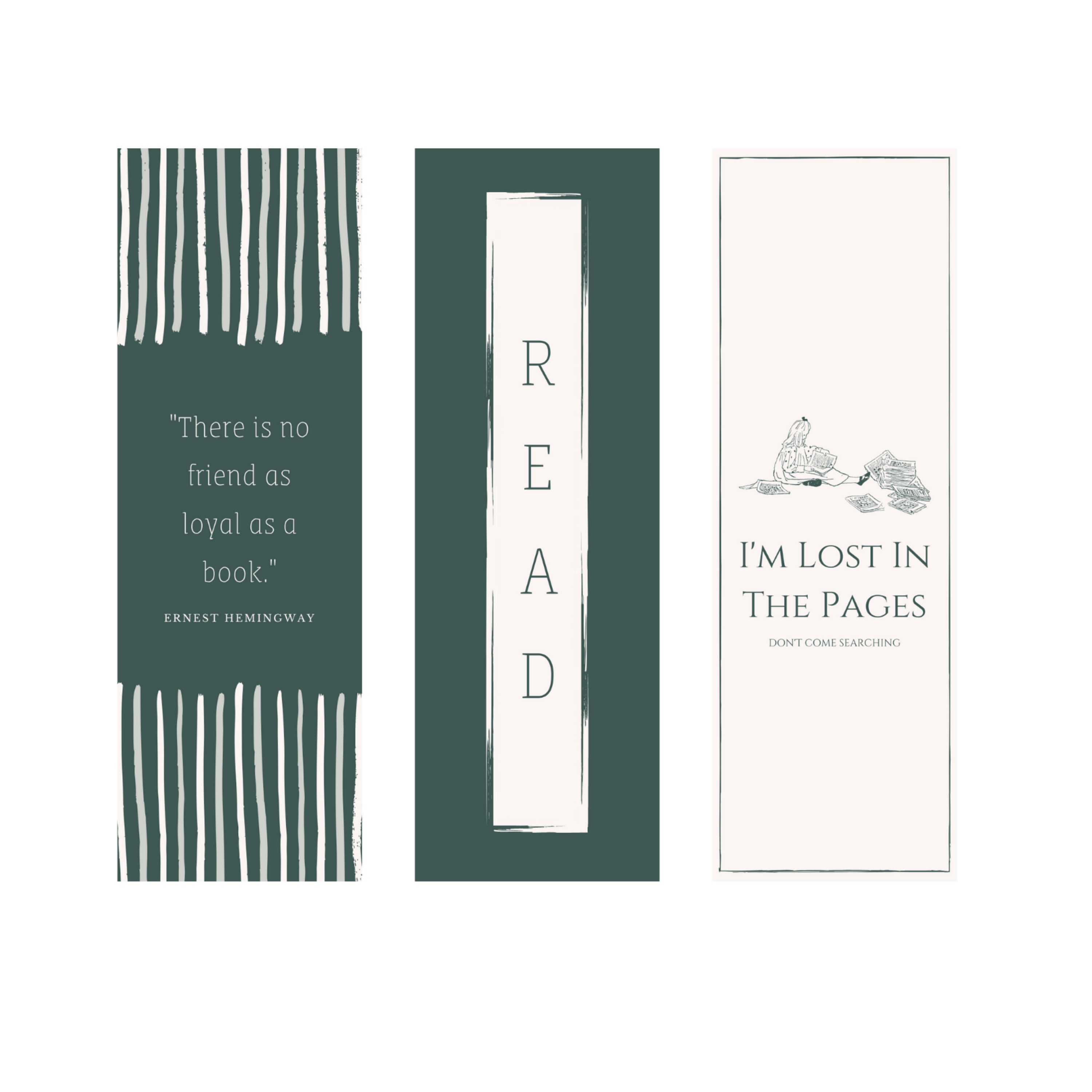 Reading Quote Bookmarks | Set of 6 | Digital Download | Printable ...