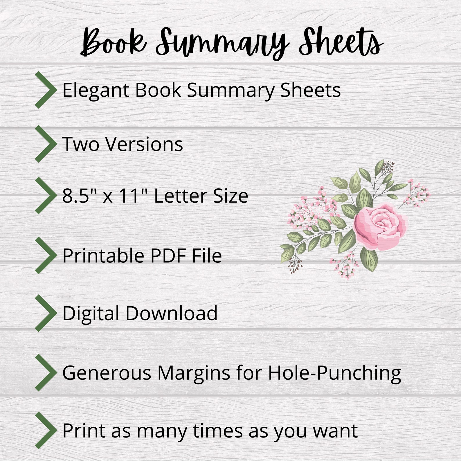 Book Summary Page, Reading Summary, Book Club Resource, Printable ...