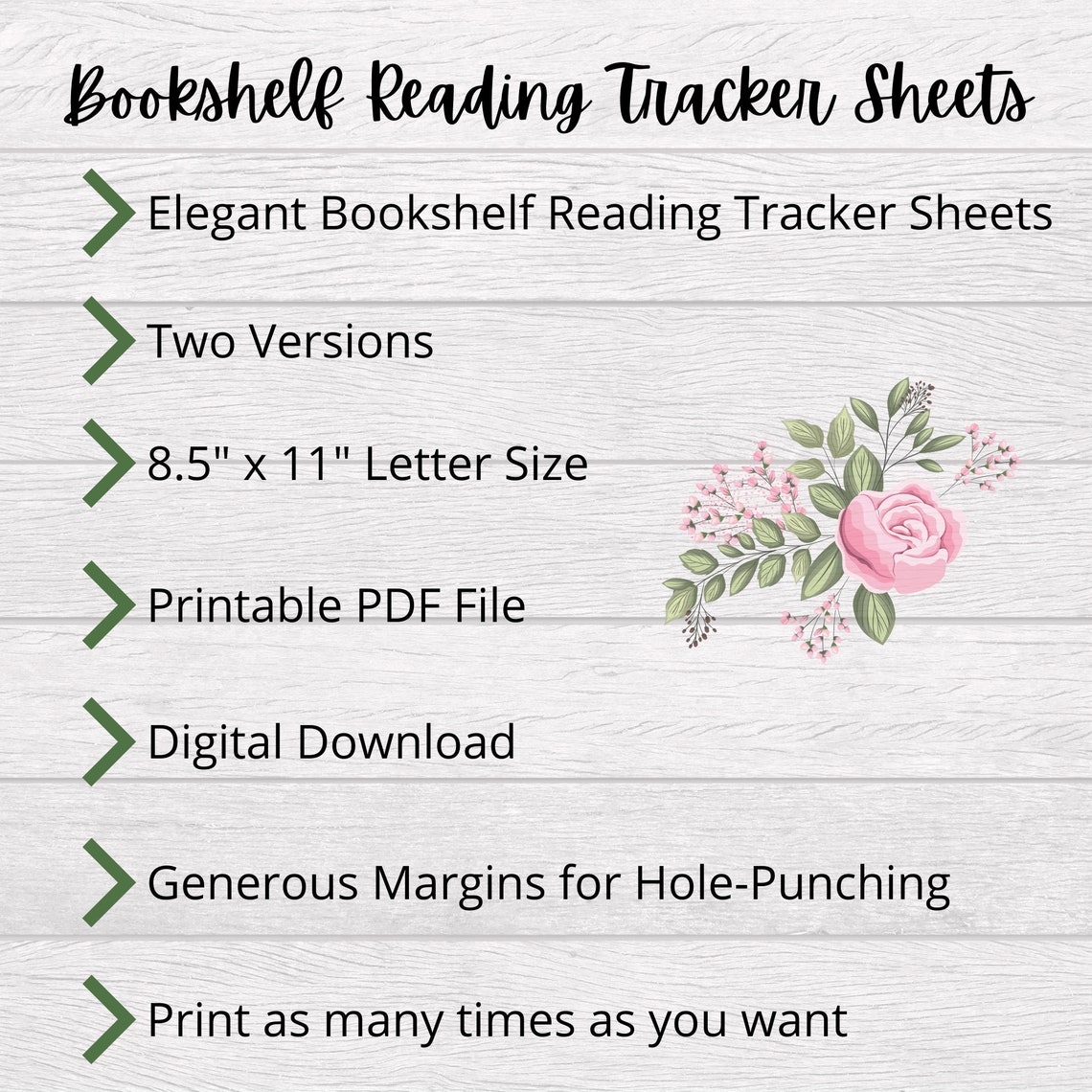 Bookshelf Reading Logs, Book Trackers, Reading Trackers, Printable ...