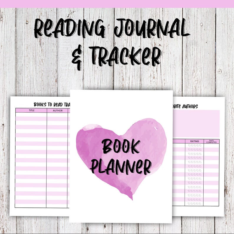 Book Planner Bundle - Reading Journal - Book Log - Reading Tracker - Etsy