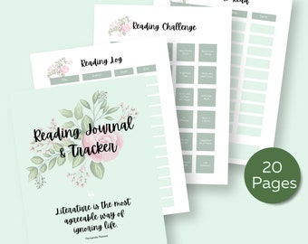 Book Planner Bundle Reading Journal Book Log Reading Tracker - Etsy