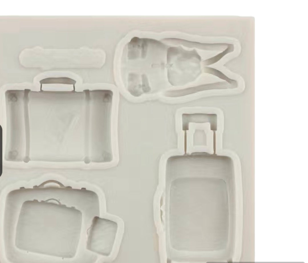 4 Pc Luggage Silicone Mold - Etsy