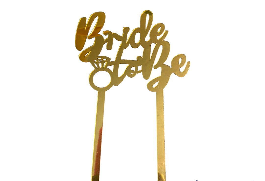 Bride to Be Acrylic Cake Topper - Etsy