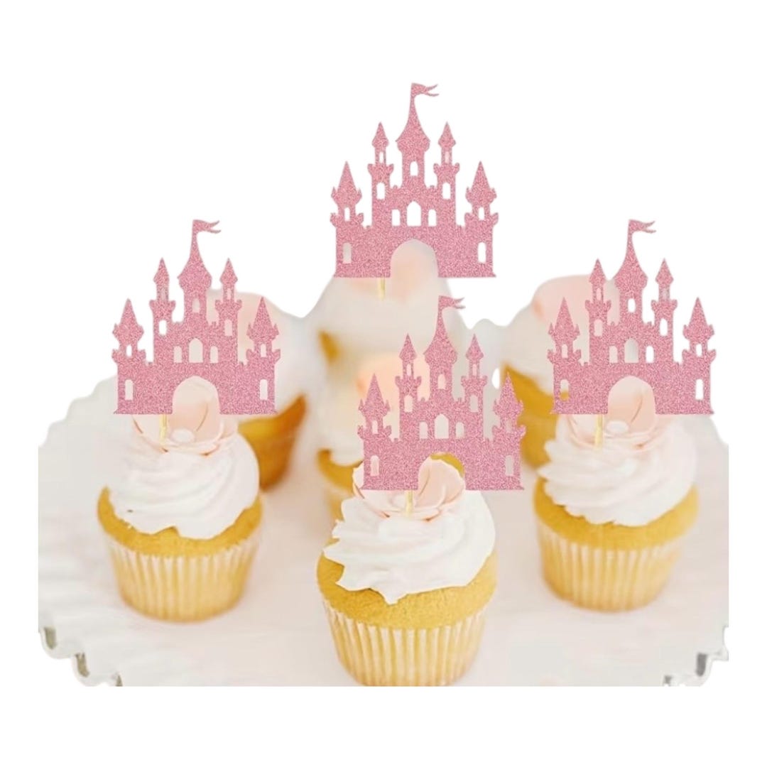 Princess Castle Cupcake Toppers - Etsy