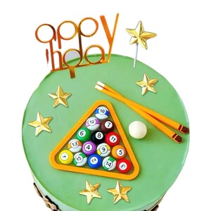 Billiard Cake Topper - Etsy