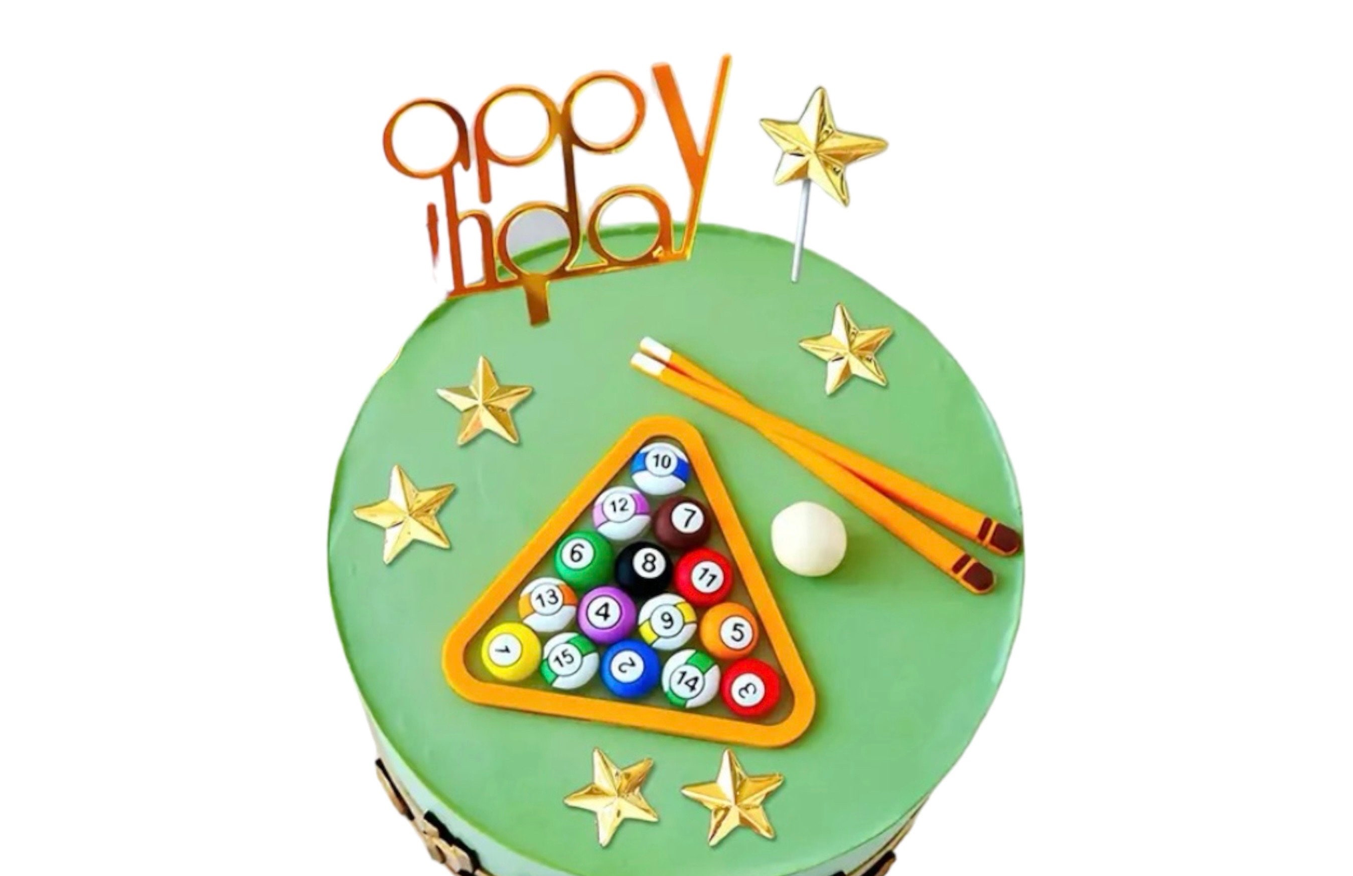 Billiard Cake Topper - Etsy