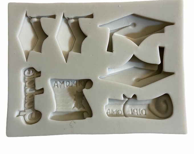 GRADUATE SILHOUETTE Silicone Mold - Etsy