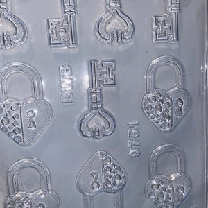 Lock & Key Chocolate Mold - Etsy