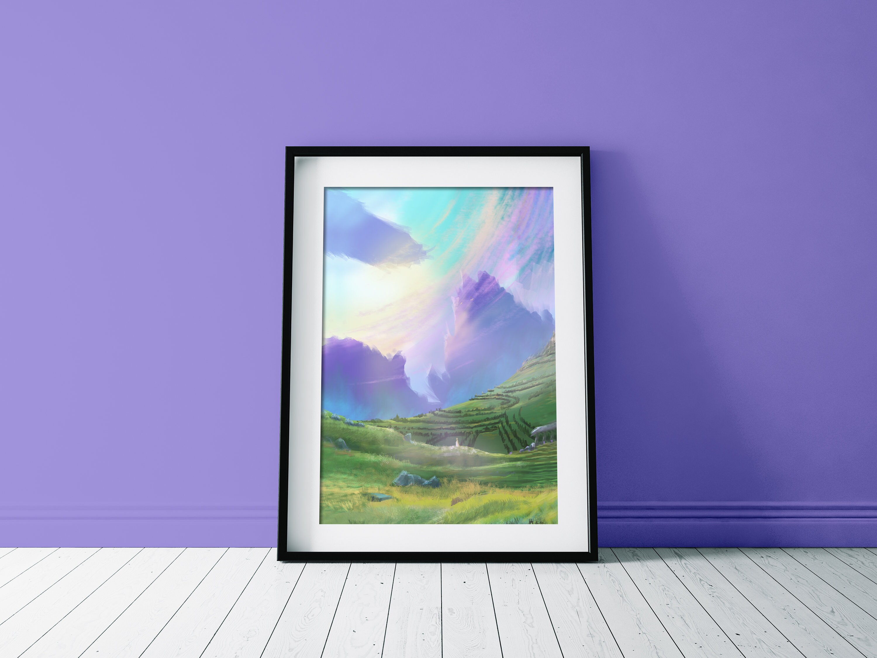 Magic Field Poster Fantasy Print Magic Field Print | Etsy