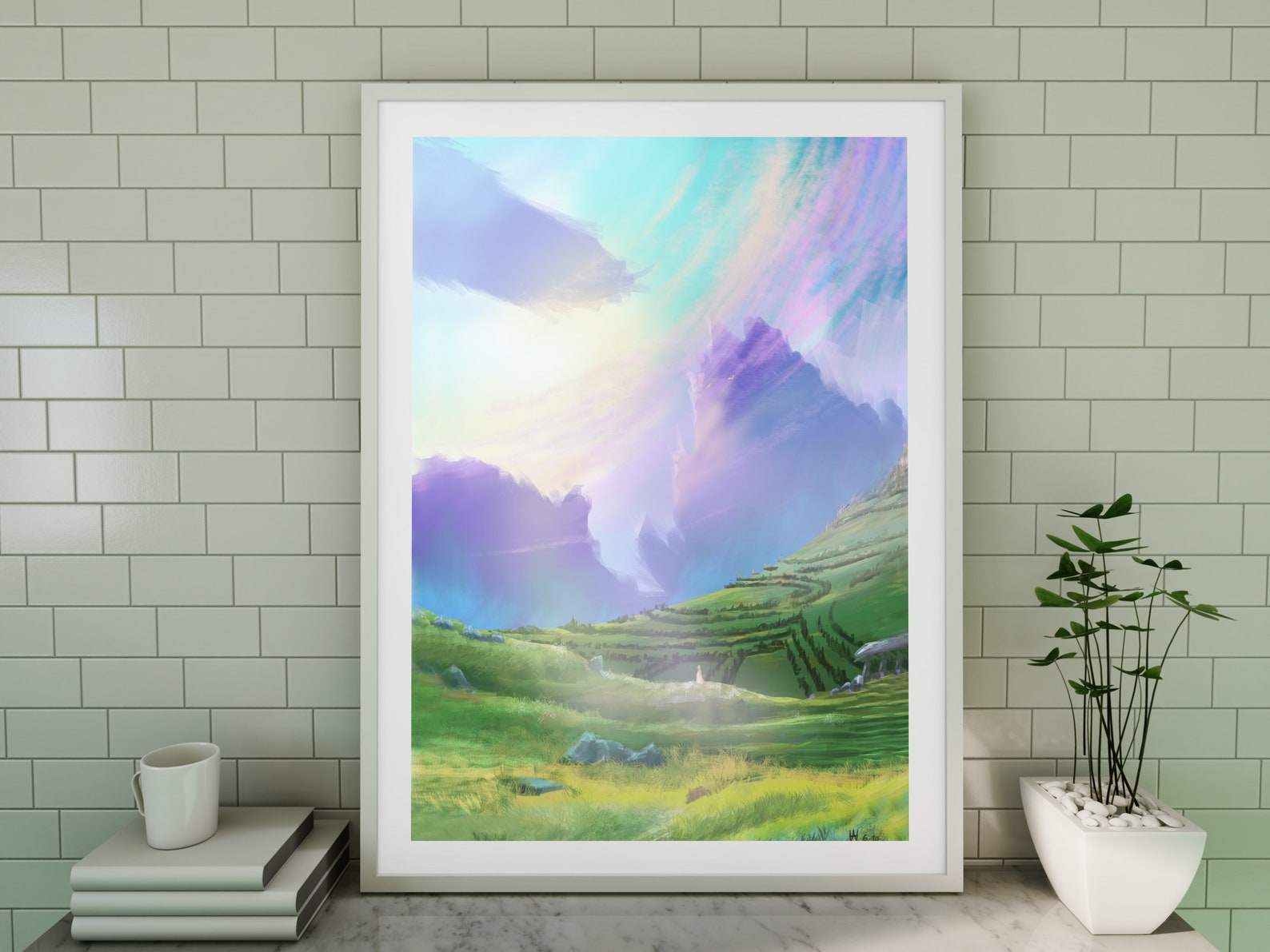 Magic Field Poster Fantasy Print Magic Field Print | Etsy