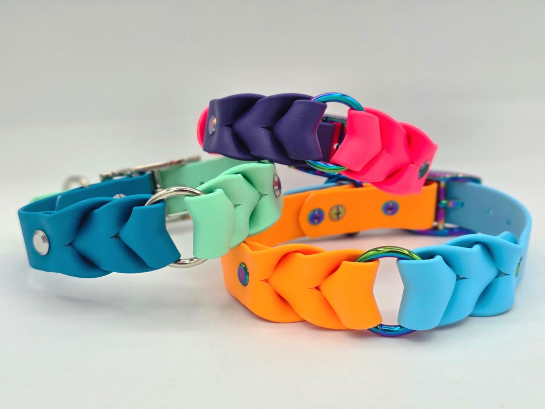 1" Braided Biothane® Collar - Etsy UK