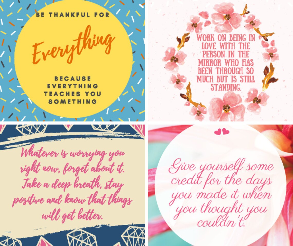 Digital Download: Inspirational Quote Cards Printable - Etsy