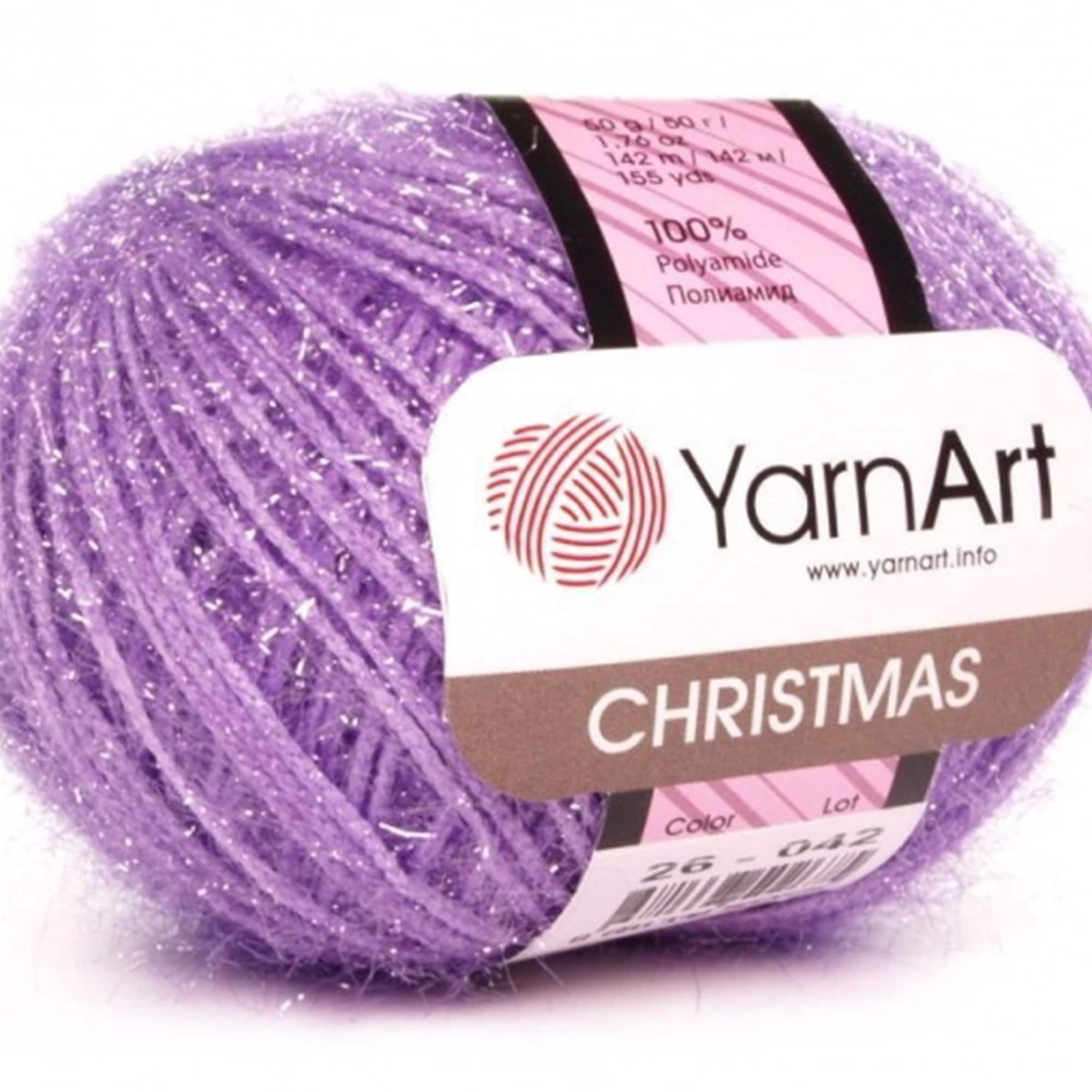 Yarn Yarn Art Christmas. Brilliant sparkle yarn creative yarn | Etsy