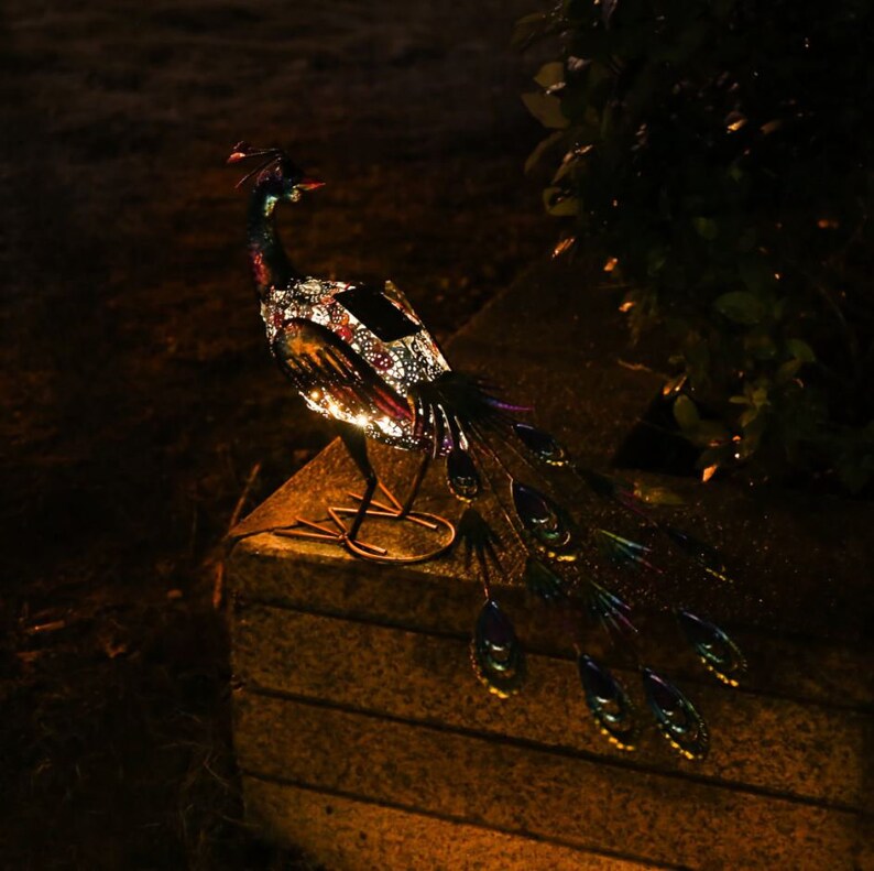 Peacock Solar Light, Garden, Courtyard, Lawn Decoration - Etsy