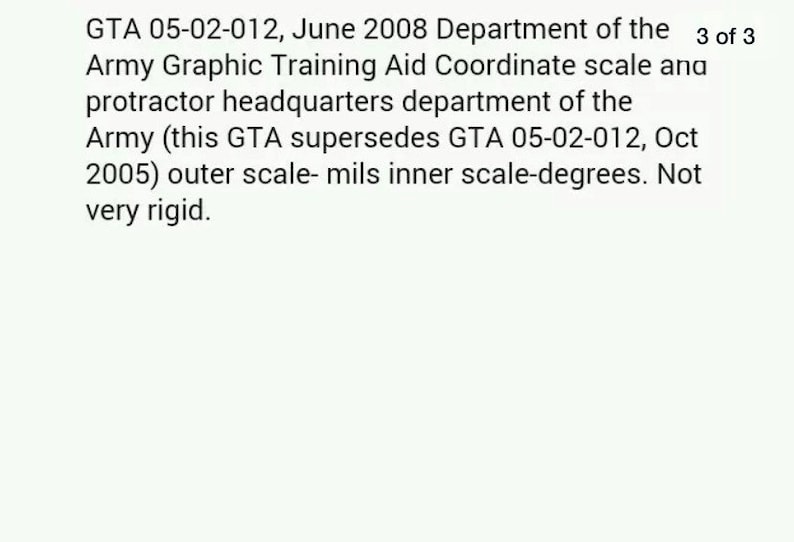 Super GTA Topographic Map Scale & Protractor Military UTM/MGRS Reader ...