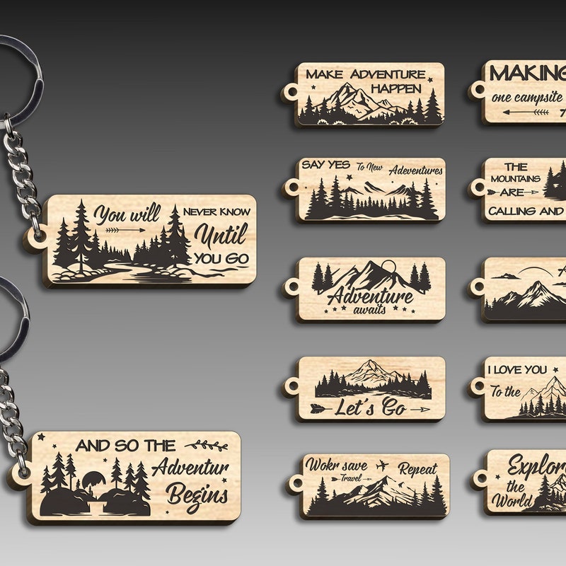 Adventure Keychain - Etsy