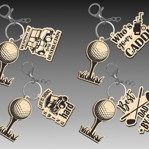 Funny Golf Keychain Lasercut Svg Bundle, Golf Quotes and Sayings Svg ...