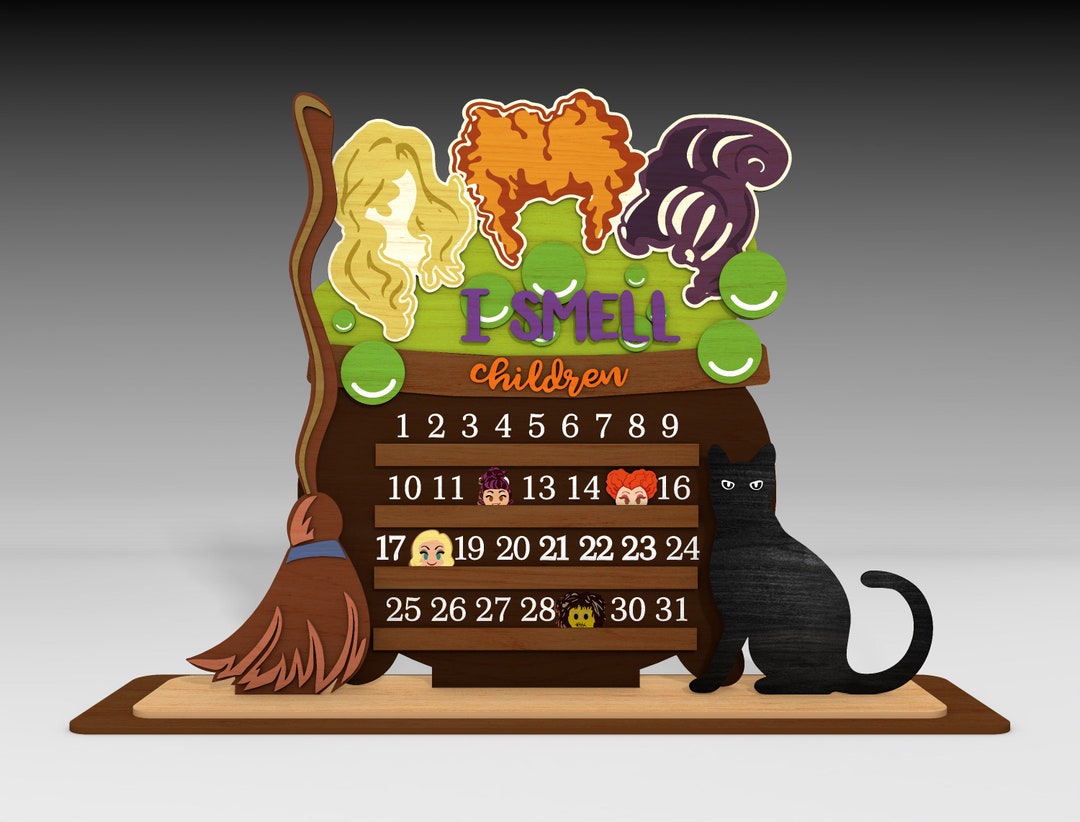 Halloween Countdown Decor Svg,countdown to Halloween Calendar Svg ...