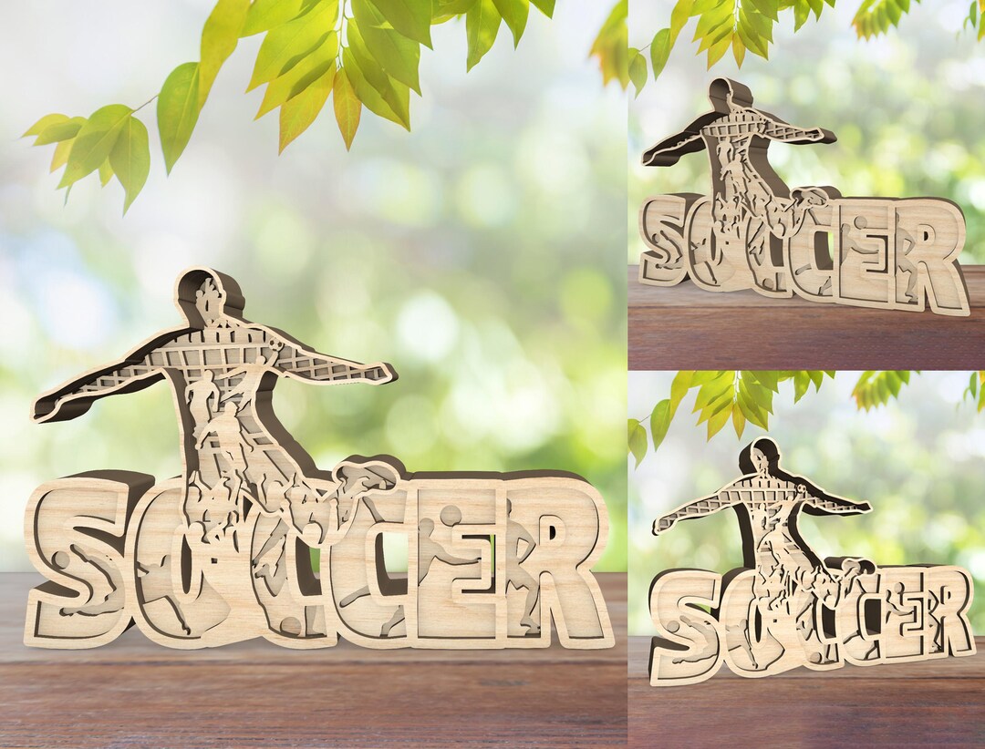 Laser Cut File Sport, Football Players, Sport Cutting File Football ...