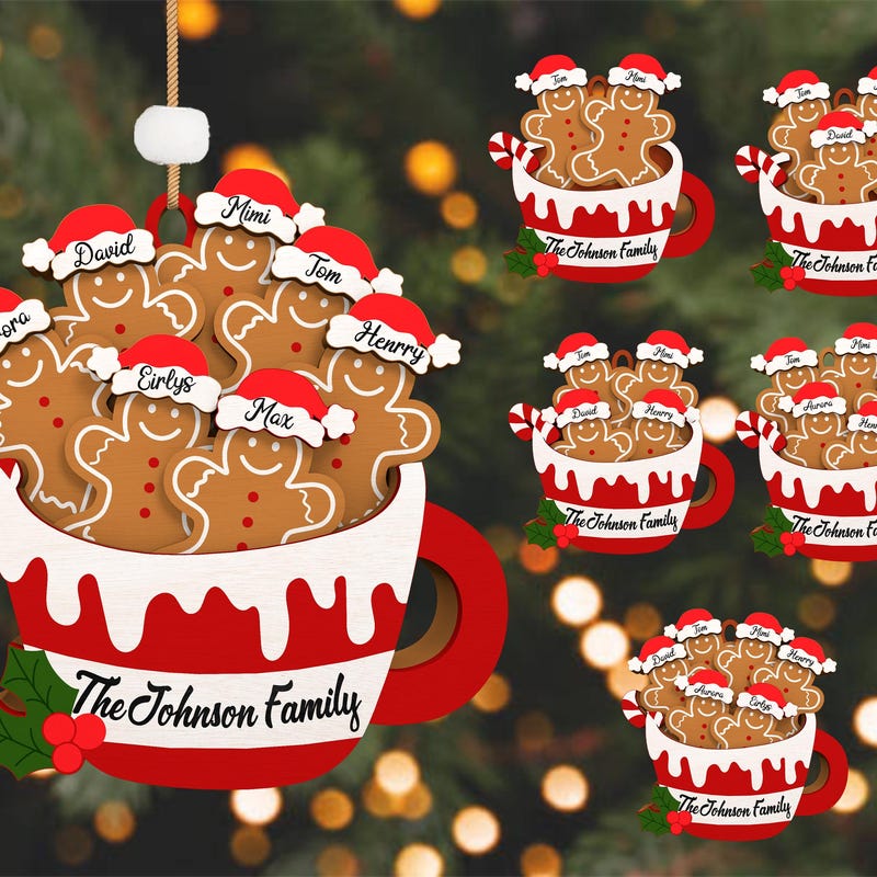 Gingerbread Family - Etsy